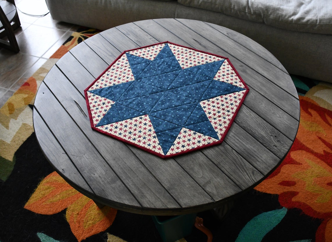 Patriotic Table Topper 4th of July Table Mat Wall Hanging - Etsy