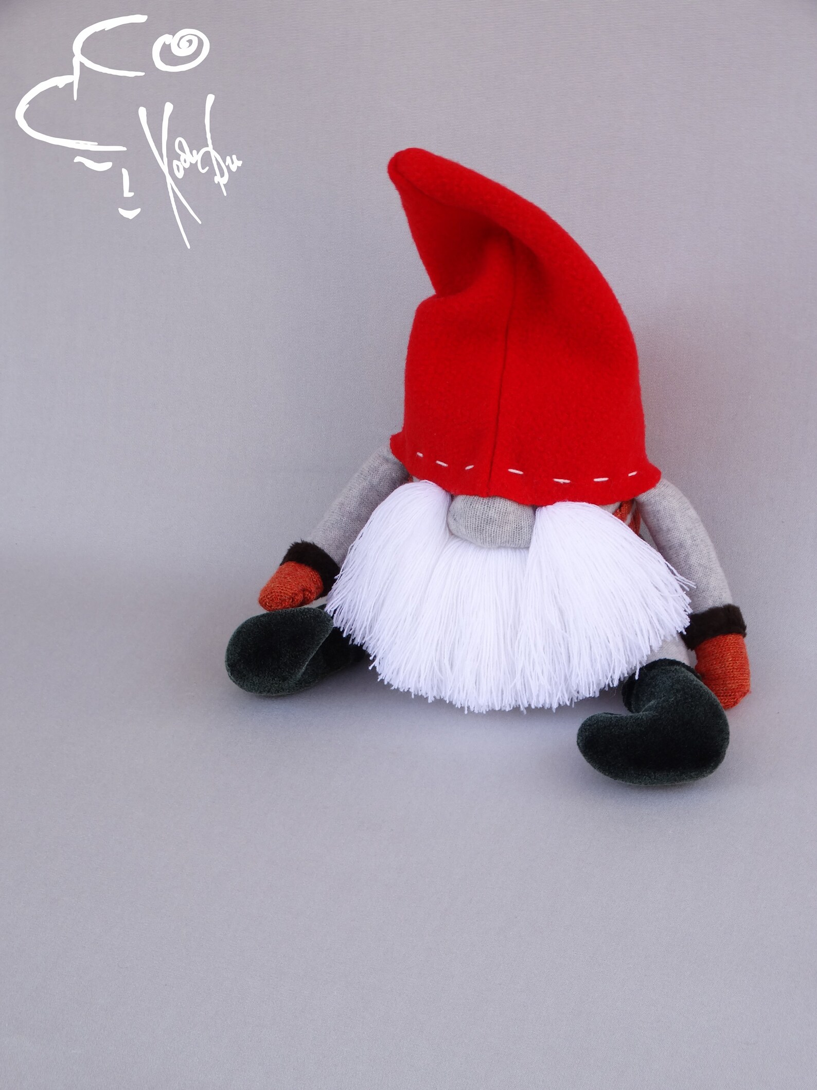 Fabric Christmas Gnome Christmas Dwarf Textile Gnome Doll | Etsy