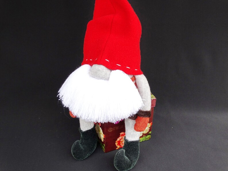 Fabric Christmas gnome Christmas dwarf Textile Gnome doll | Etsy