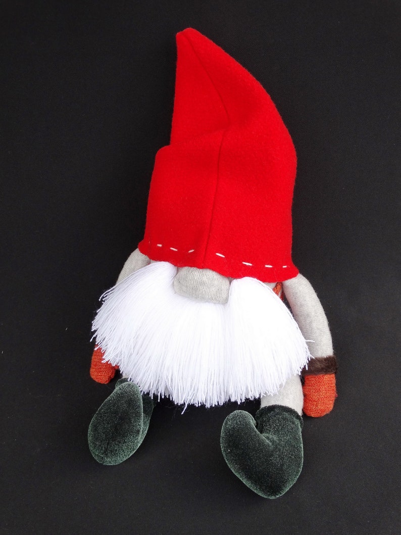 Fabric Christmas gnome Christmas dwarf Textile Gnome doll | Etsy