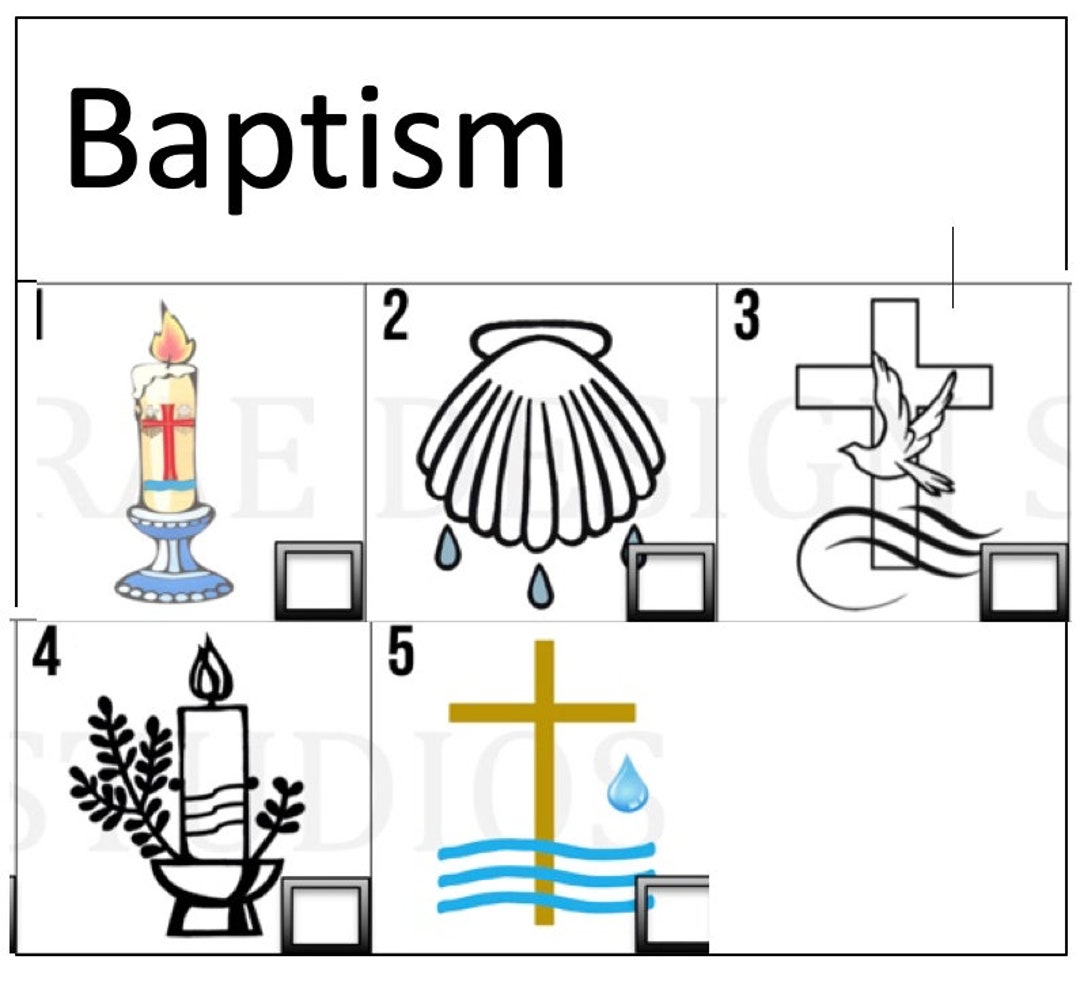 Clipart Baptism Symbols Catholic