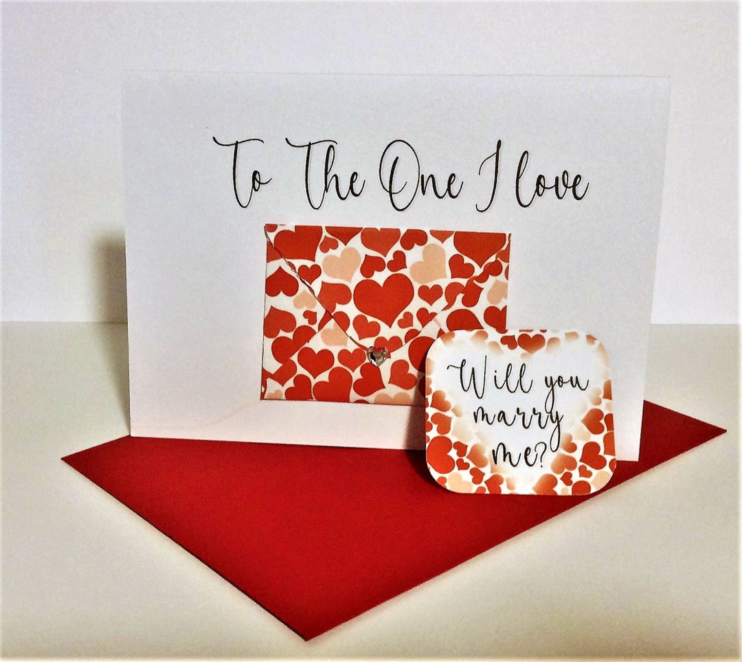 Will You Marry Me Card With Secret Message - Etsy