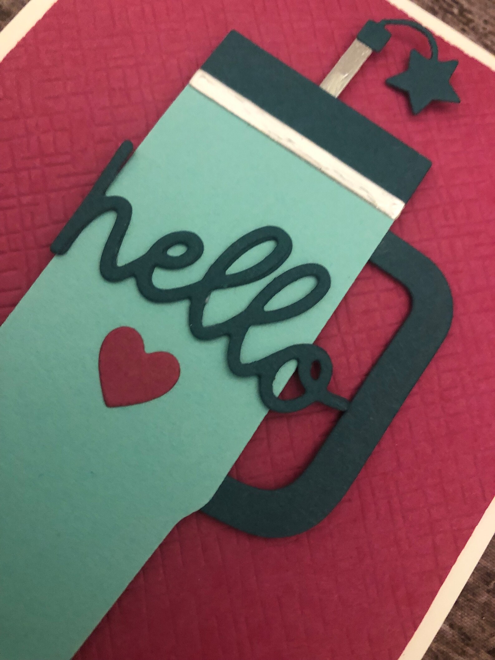 Happy Hello Stanley Water Tumbler - Handmade Card - Etsy