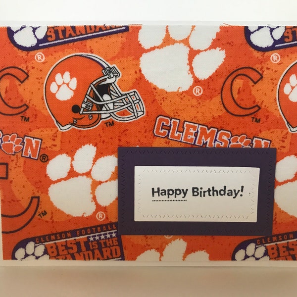 Clemson Tigers Birthday Card - Etsy