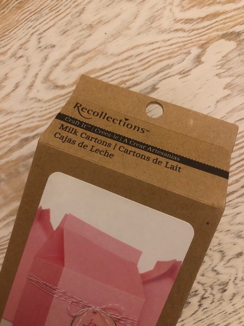 Milk Carton Favor Boxes - Pink - Etsy