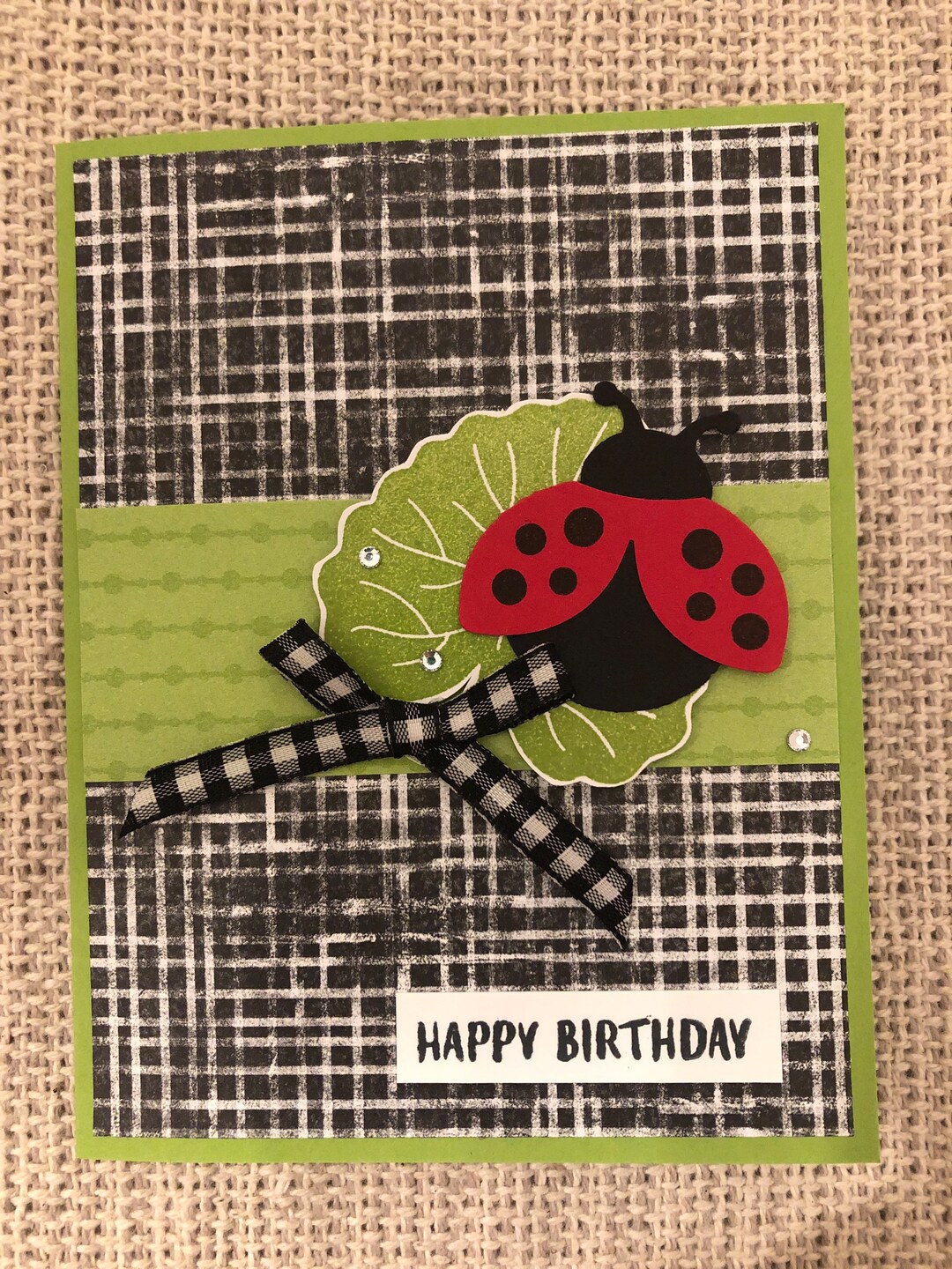 Handmade Card - Birthday Card - Ladybug - Etsy