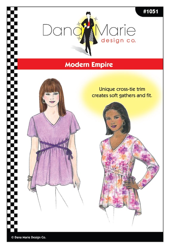 Modern Empire Sewing Pattern | Etsy