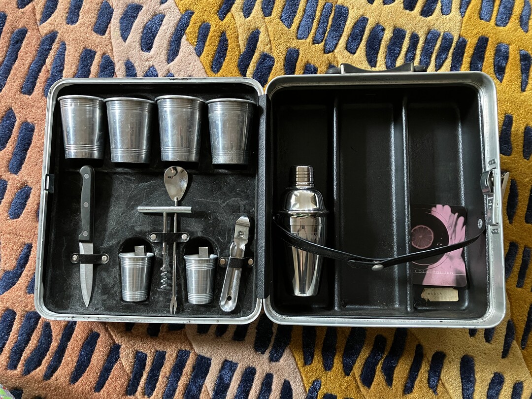 Vintage Cocktail Bar Travel Kit - Etsy
