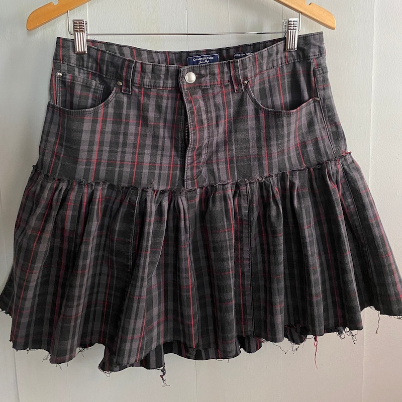 Punk Plaid Skirt - Etsy