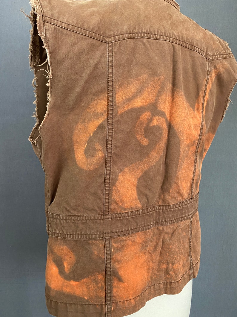 Steampunk Vest W/ Octopus Tentacles in Bleach - Steampunk Waistcoat ...