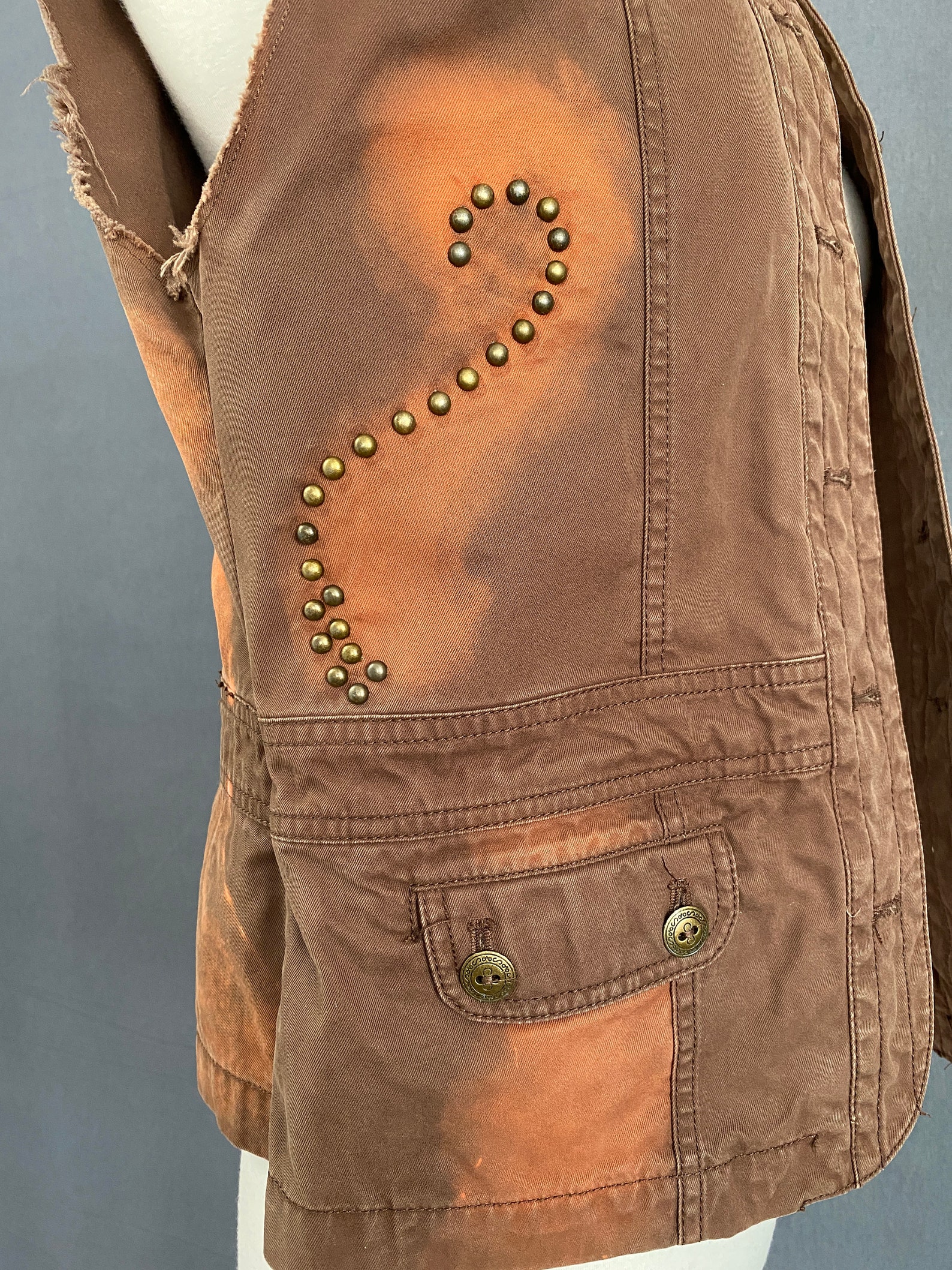 Steampunk Vest W/ Octopus Tentacles in Bleach - Steampunk Waistcoat ...