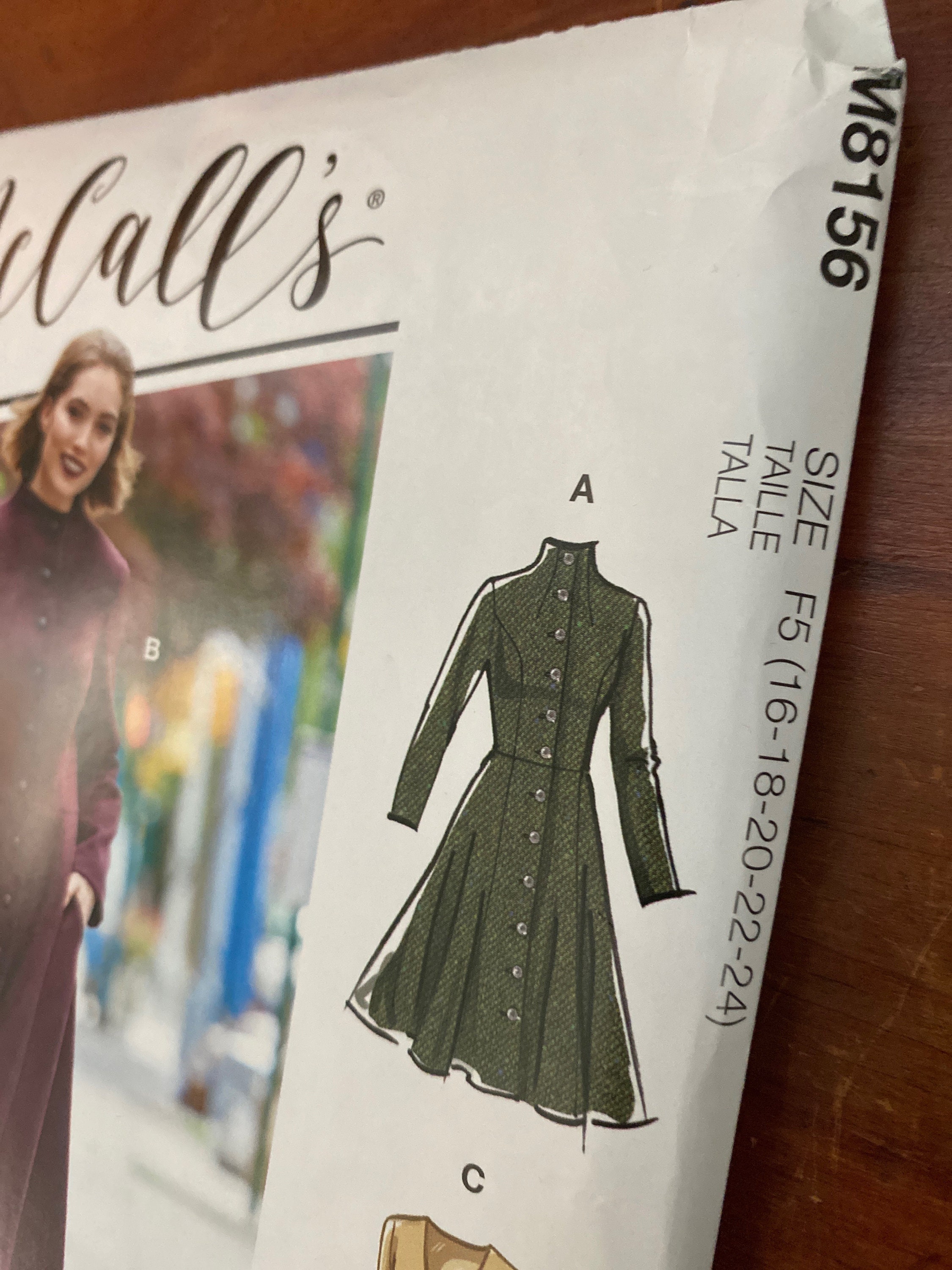 Mccall's M8156 Costumes Sewing Pattern UNCUT Misses' Coat - Steampunk ...