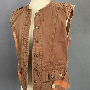 Steampunk Vest W/ Octopus Tentacles in Bleach - Steampunk Waistcoat ...