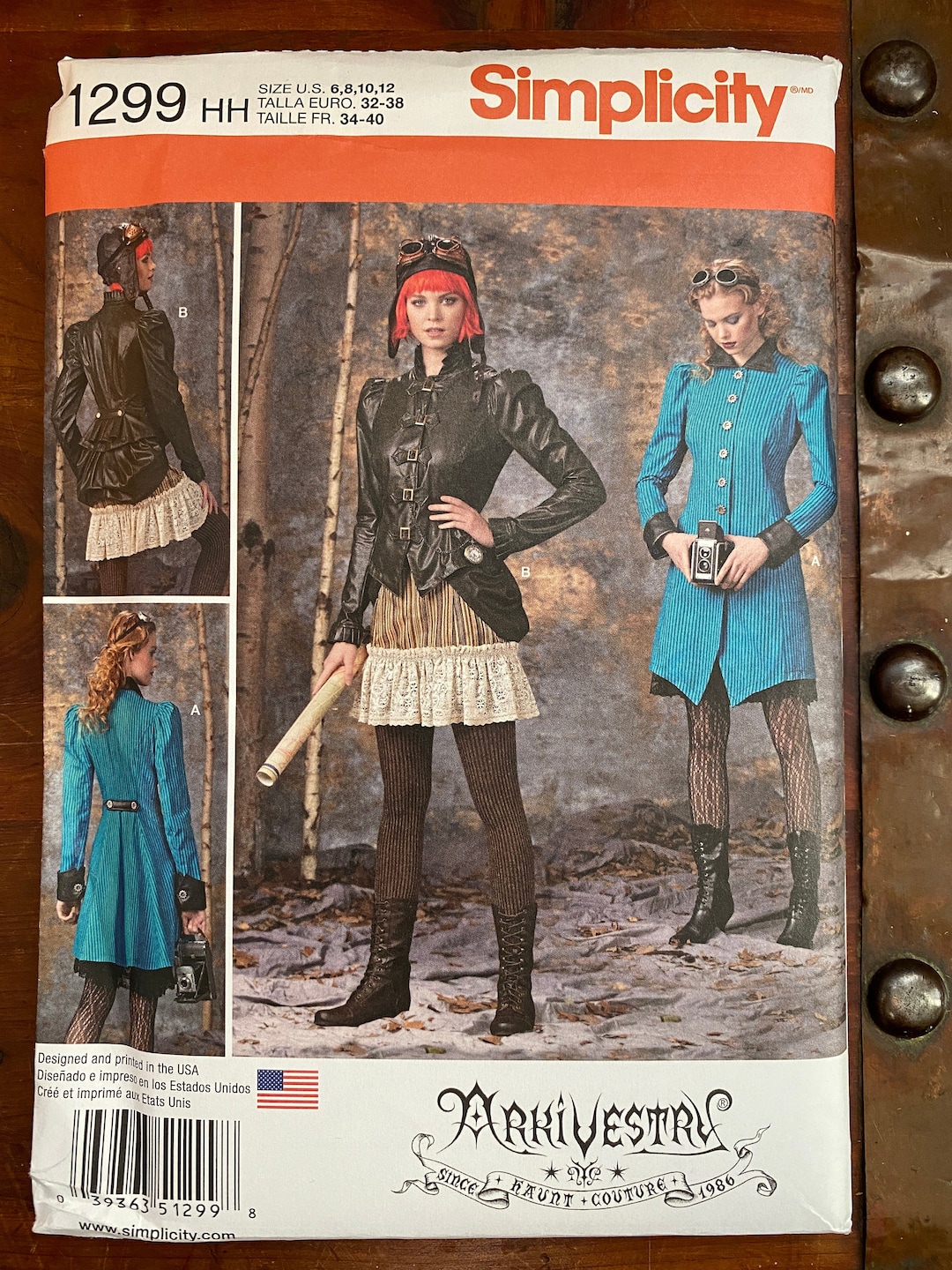 Simplicity 1299 Costume Sewing Pattern UNCUT Steampunk Dress Jacket ...