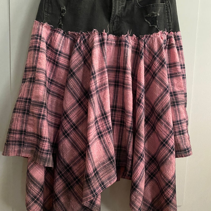 Punk Plaid Skirt - Etsy