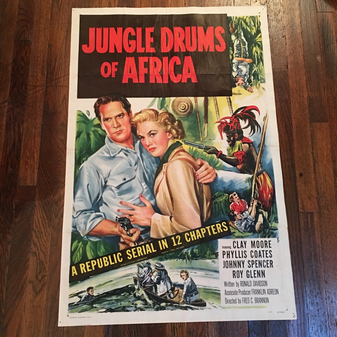 Jungle Drums of Africa - Original Folded Theater Poster - Etsy
