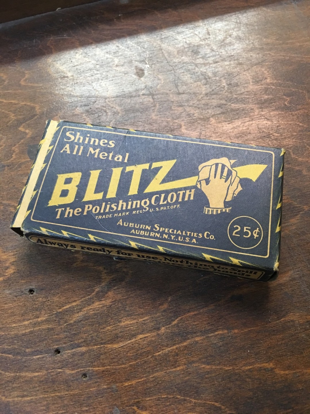 Blitz Polishing Cloth Advertising Box - Etsy