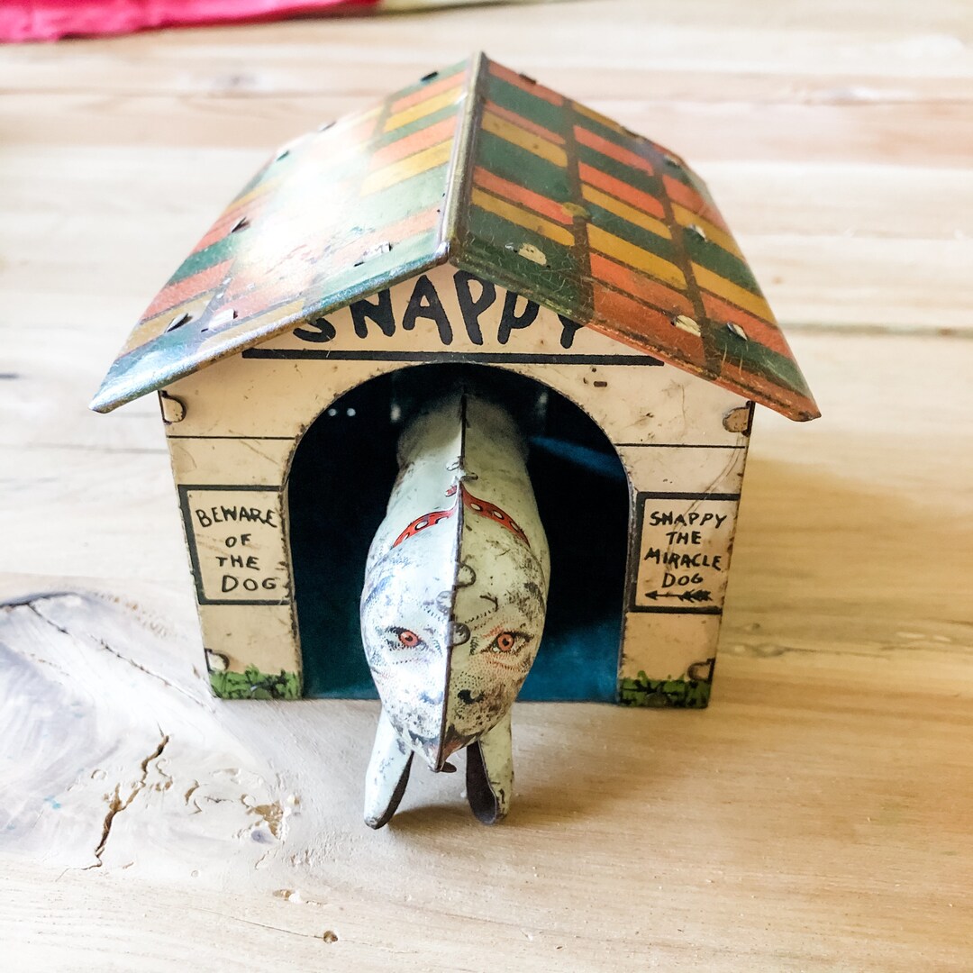 Marx Tin Toy - Snappy the Dog With Doghouse - Etsy