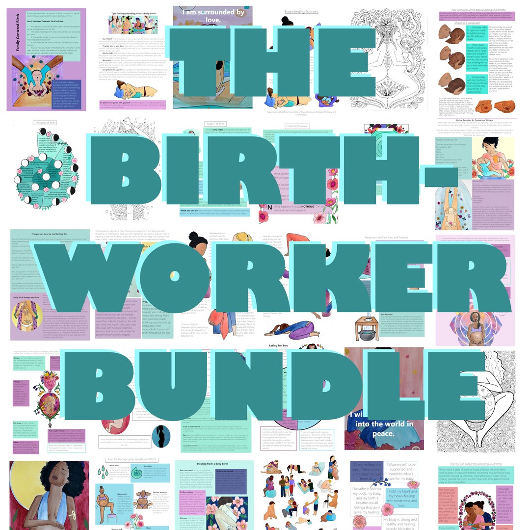 DIGITAL the NEW Birthworker Bundle/ Childbirth Education/ Breastfeeding ...