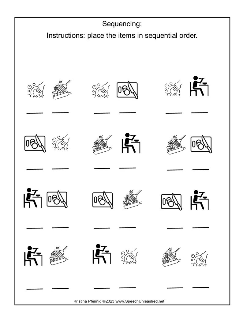 Sequencing Two & Three Step Basic Adls Pictures teens to - Etsy