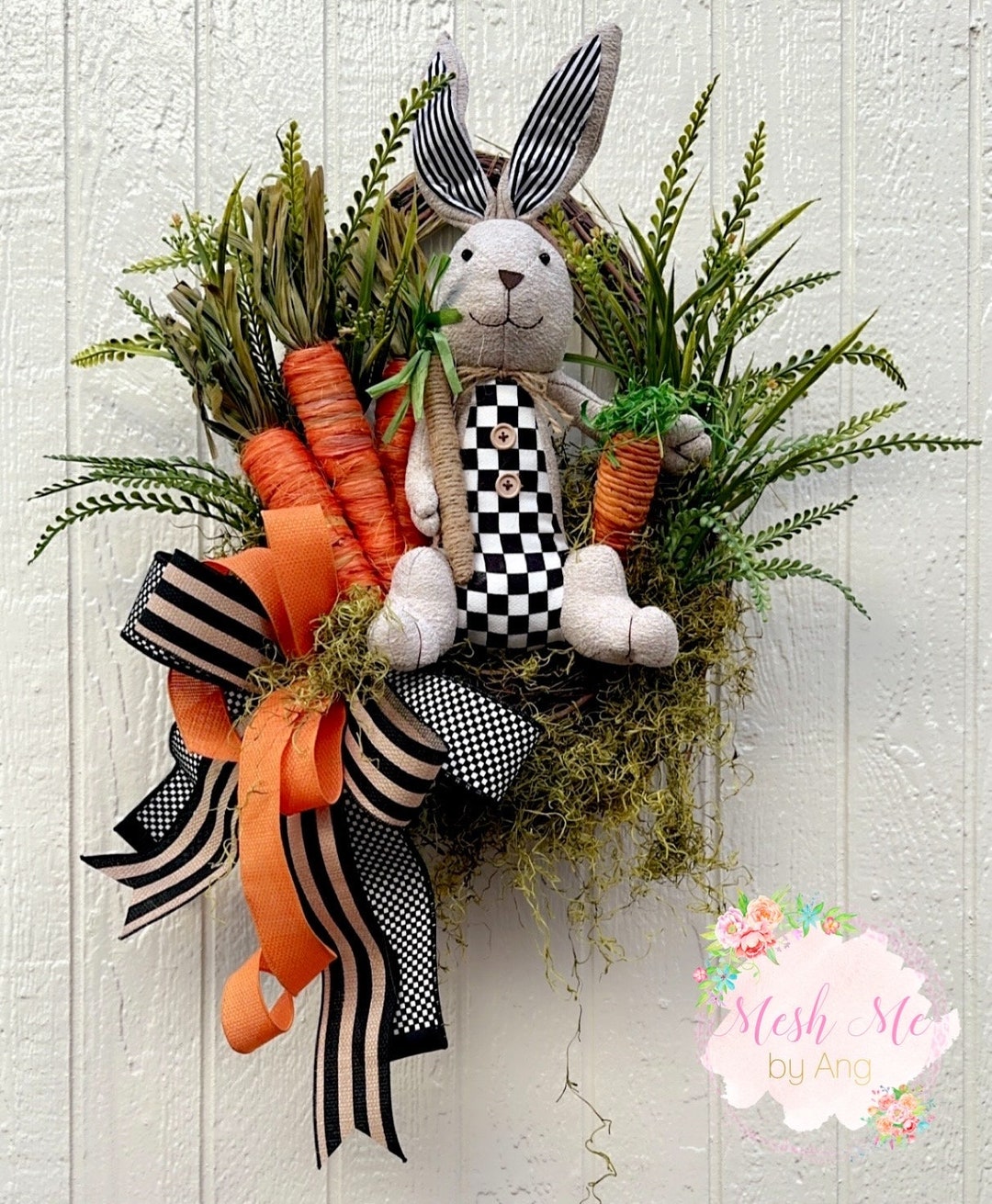 Easter Wreath, Grapevine Wreath, Bunny Wreath, Spring Wreath, Spring Decorations, Easter ...