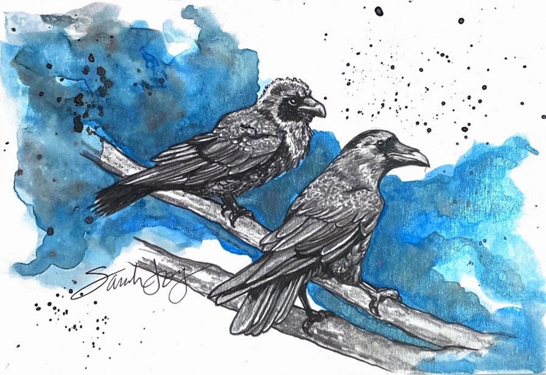 Bird Love: Crow - Etsy