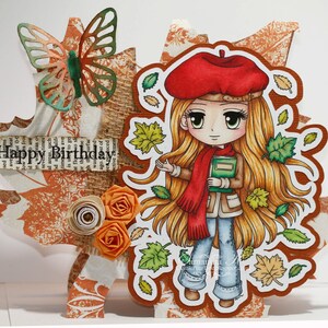 Autumn Digital Stamp-autumn's Memoirs(#112), Fall Digi Stamp, Printable ...