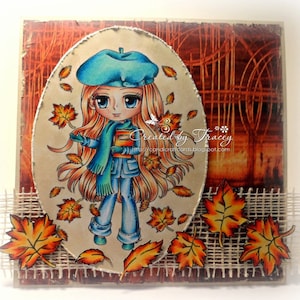 Autumn Digital Stamp-autumn's Memoirs(#112), Fall Digi Stamp, Printable ...