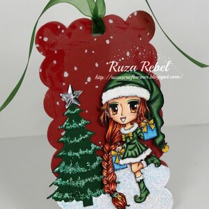 Elf Digi Stamp, Christmas Digital Stamp - Elfie Elizabeth(#149 ...