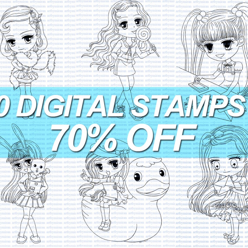 Cute Digi Stamps - Etsy