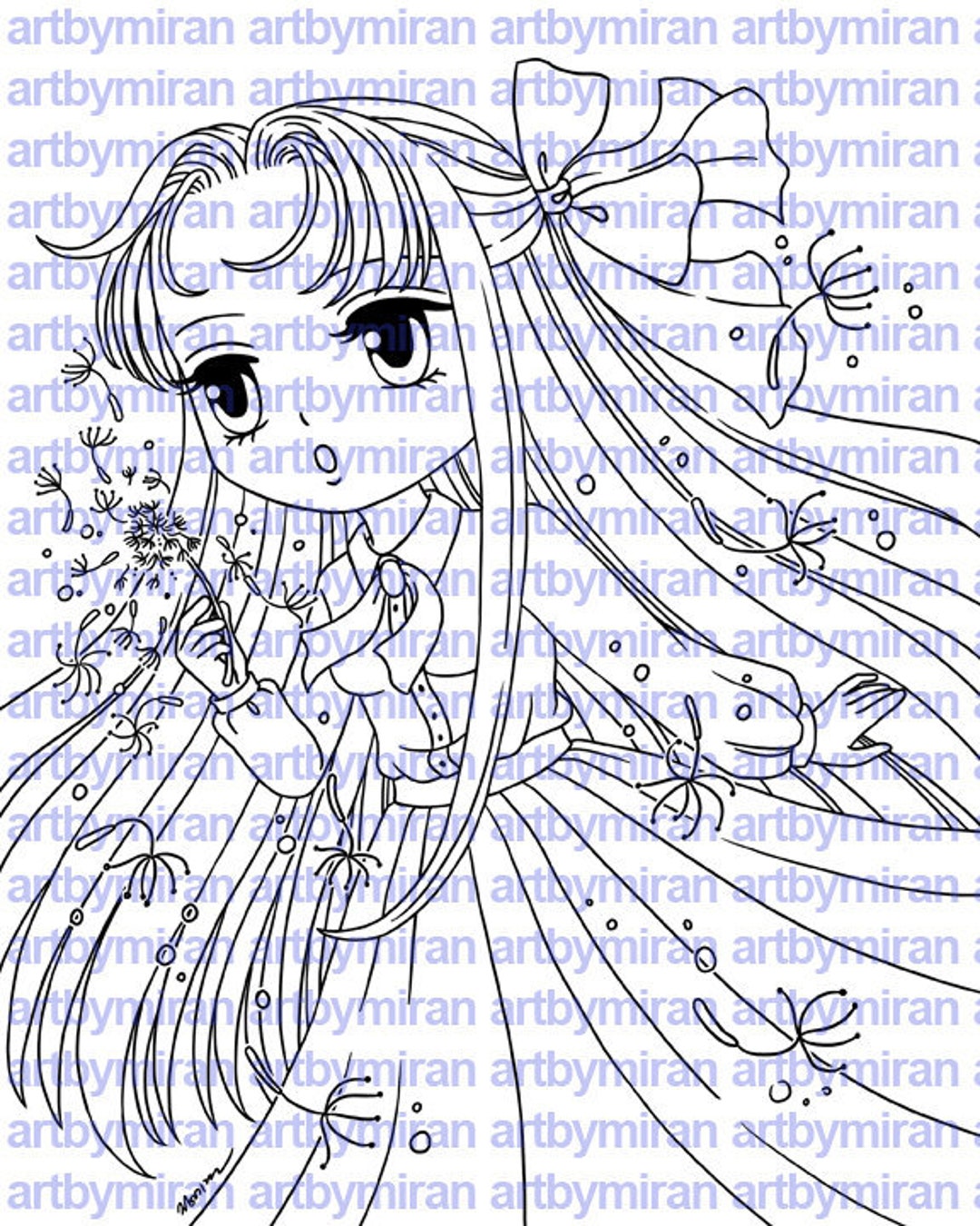 Digital Stamp April185, Digi Stamp, Coloring Page, Printable Line Art ...