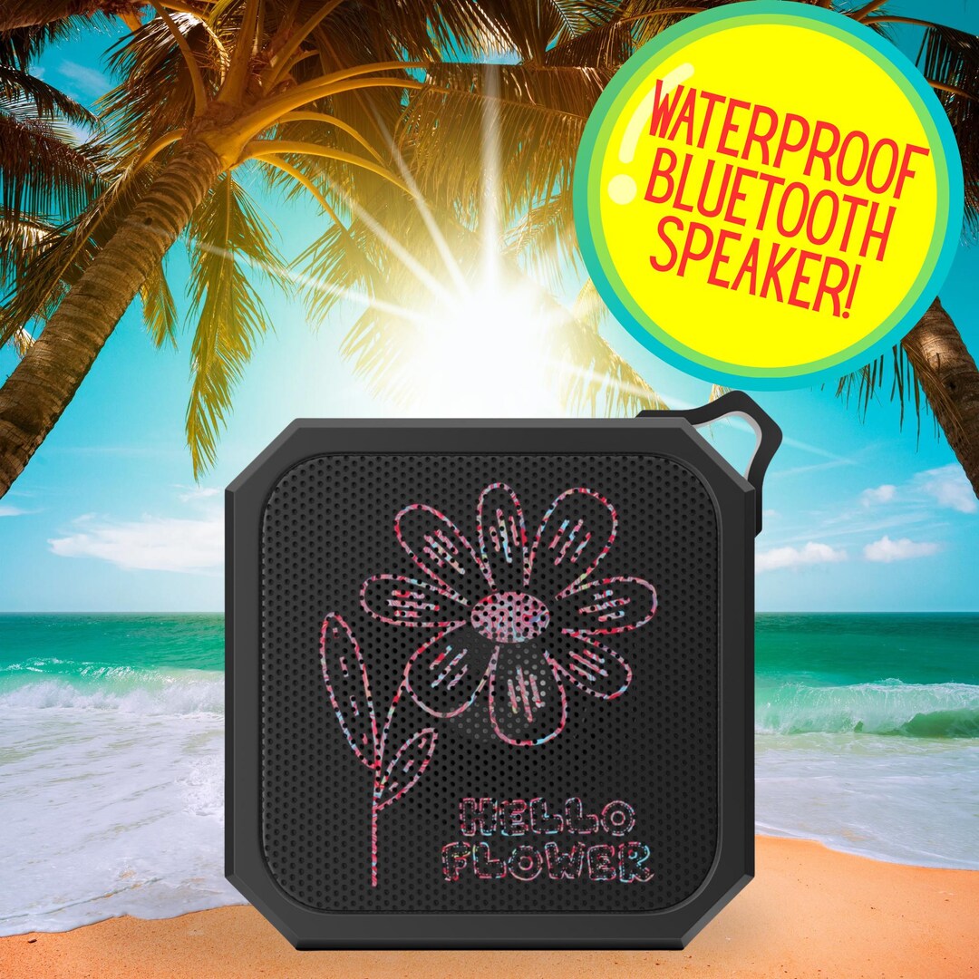 Hello Flower! Poolside Speaker, Flower Lover Gift, Summer Vibes, Fun ...