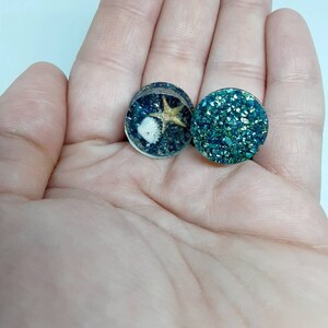 Seaglass,chips,crab,seashells,seahorse,ear,plugs,gauges,earrings,gauged ...