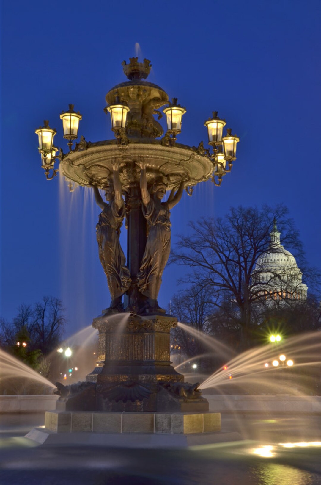 Bartholdi Fountain,Washington,D.C. : archival print signed & matted ...