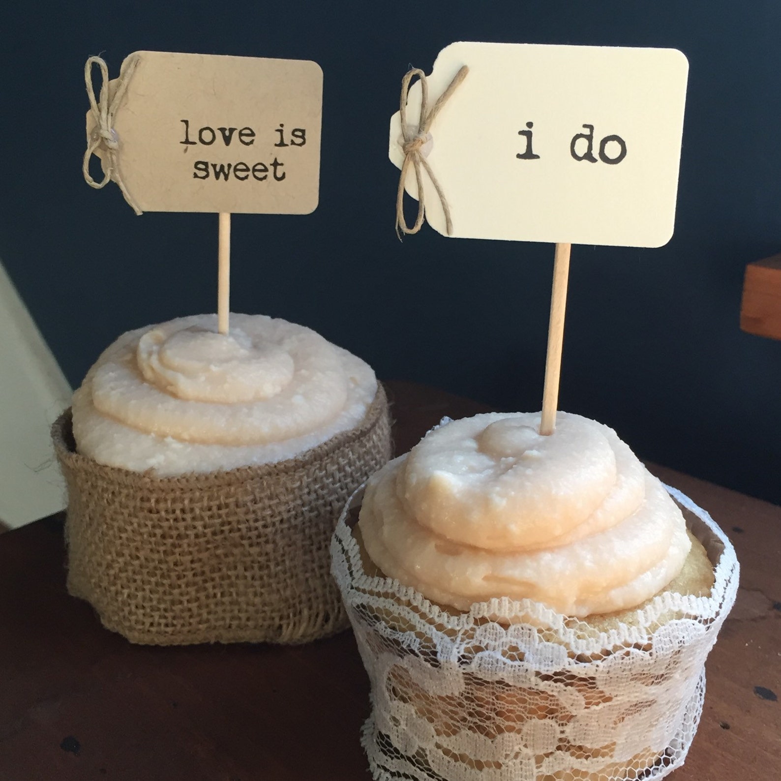 Burlap Cupcake Wrapper 12 Rustic Cupcake Wrapper Rustic | Etsy