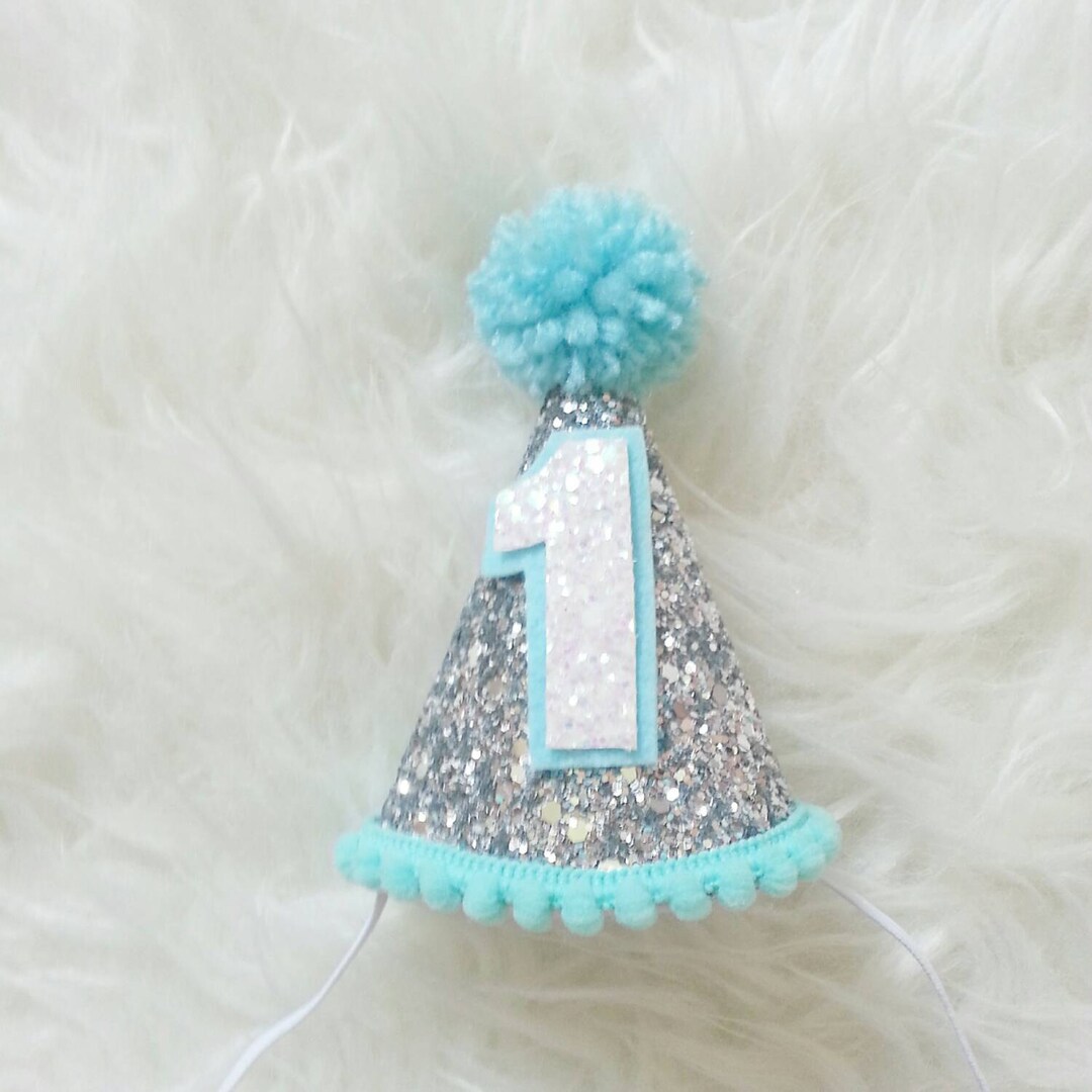 Glittery Mini Party Hat Headband | Party Hat | Birthday Hat | First ...
