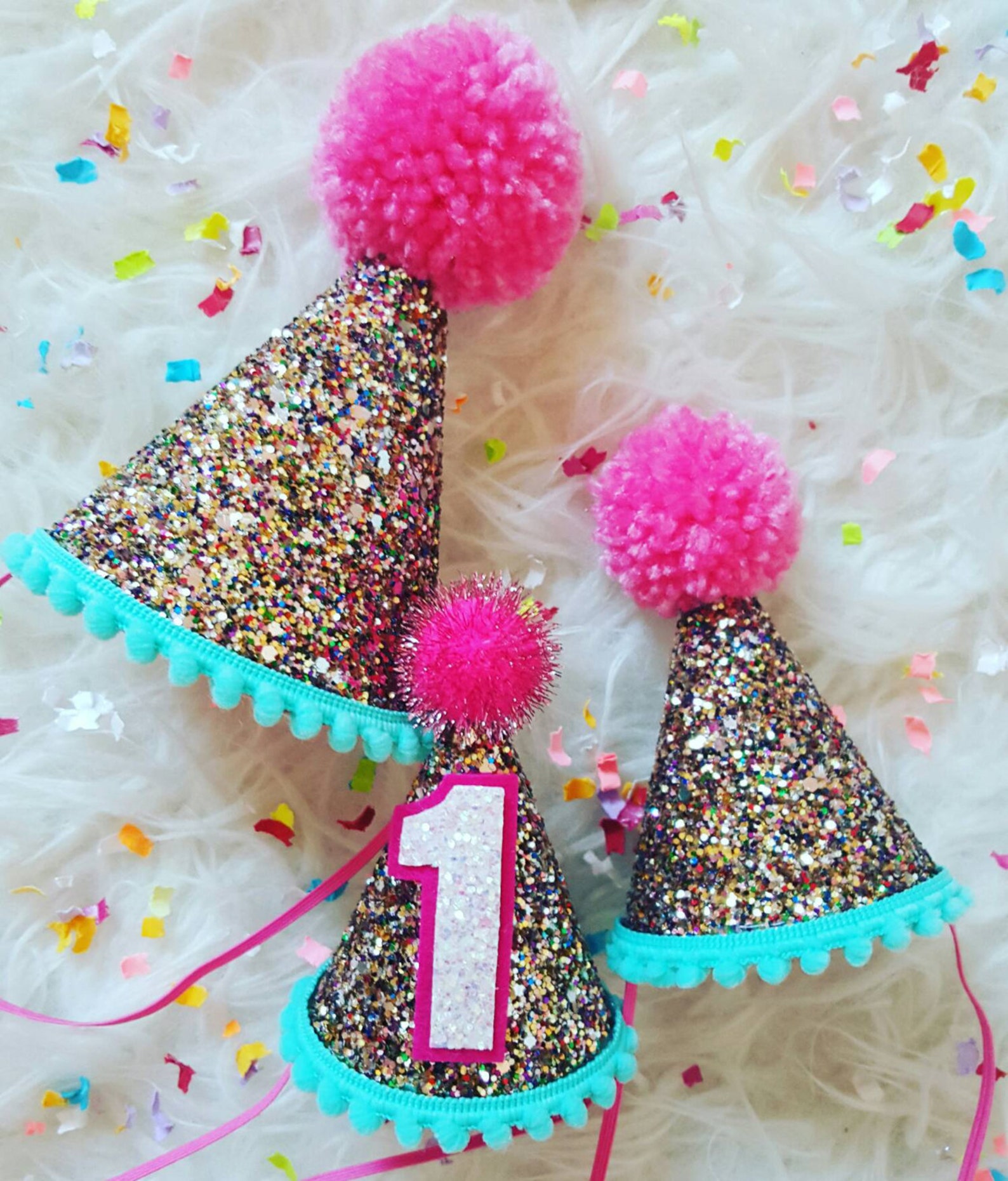 Glittery Birthday Hat Party Hat 30th Birthday First - Etsy