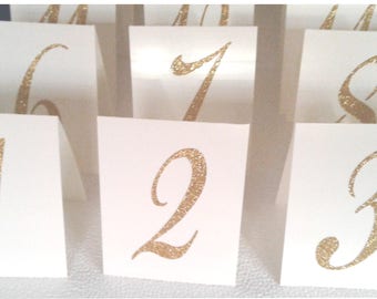 Gold Glitter Black Wedding Table Numbers Printable 4x6 Size - Etsy