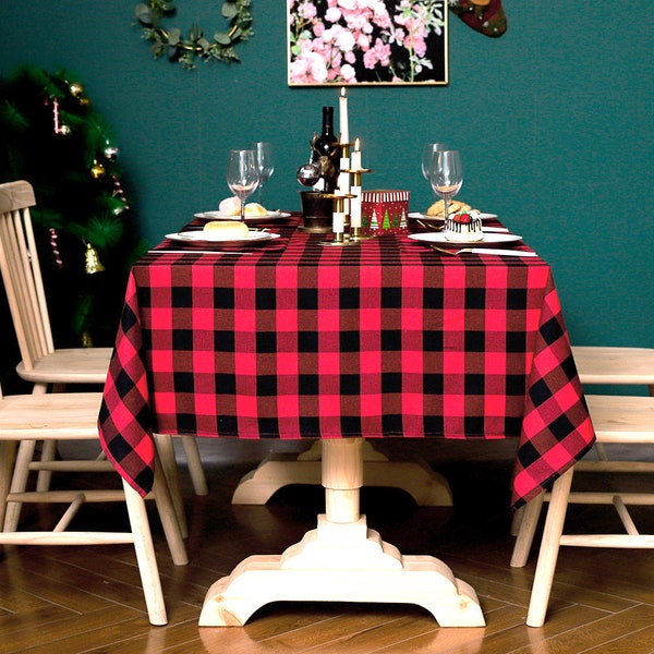 Buffalo Plaid Tablecloth - Etsy