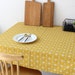 Tablecloth, Yellow Plaid Linen Cotton Tablecloth, Wedding Birthday ...