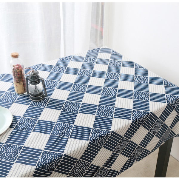 Navy Blue Tablecloth - Etsy