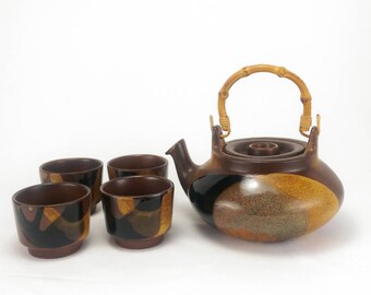 Black tea set | Etsy