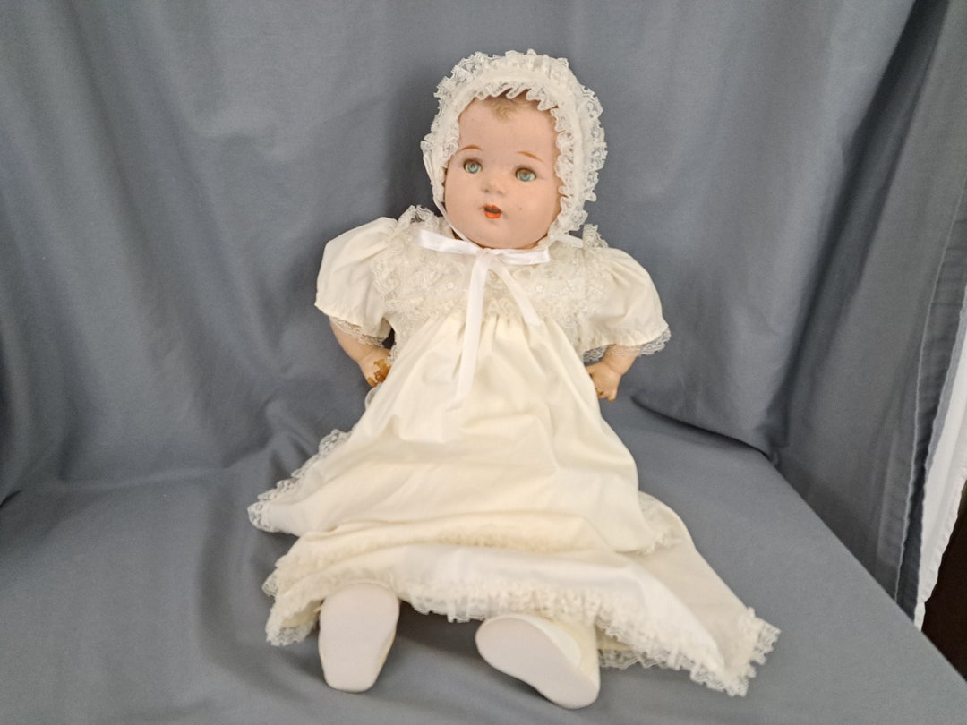 Vintage Hard Plastic Girl Doll 24 Tall Unmarked With - Etsy