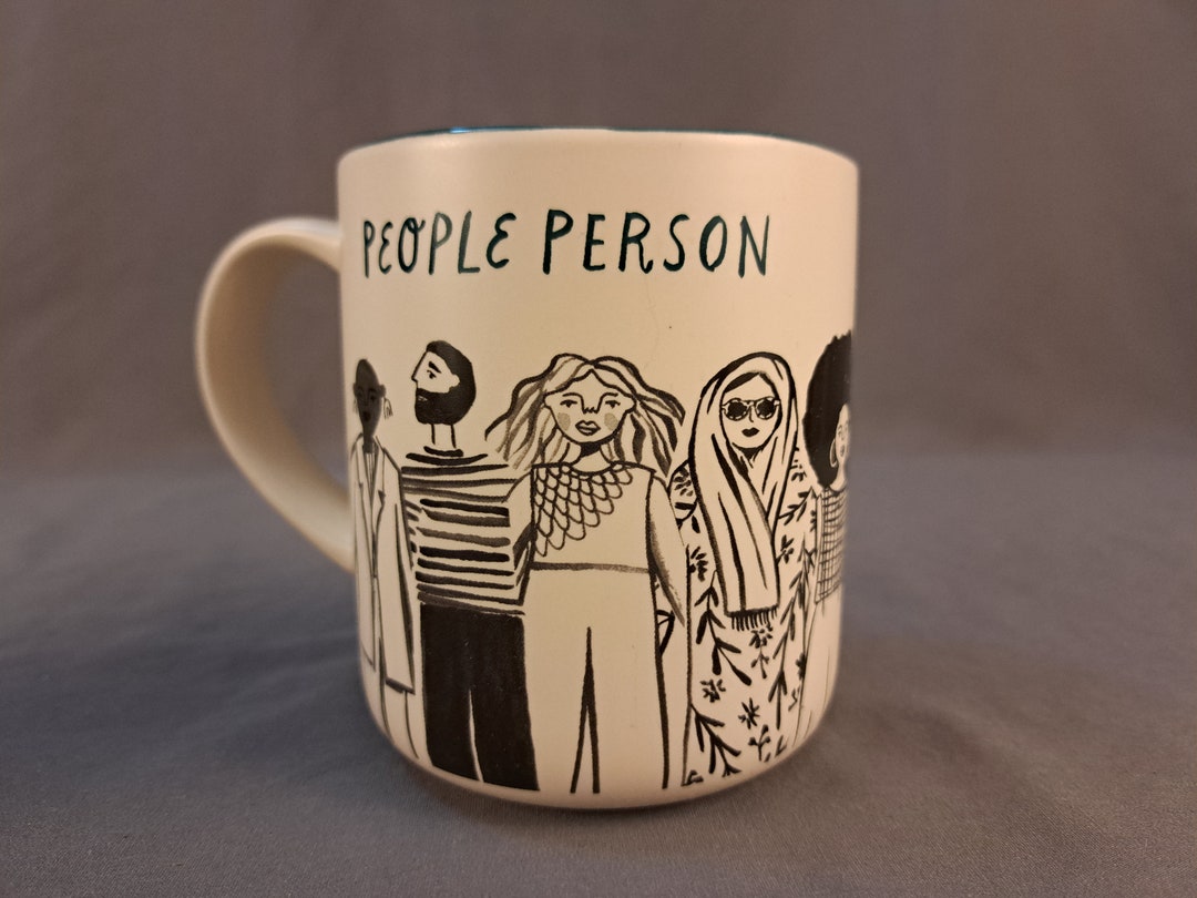 Opalhouse Stoneware "people Person" Coffee Mug Diverse People Sketches ...