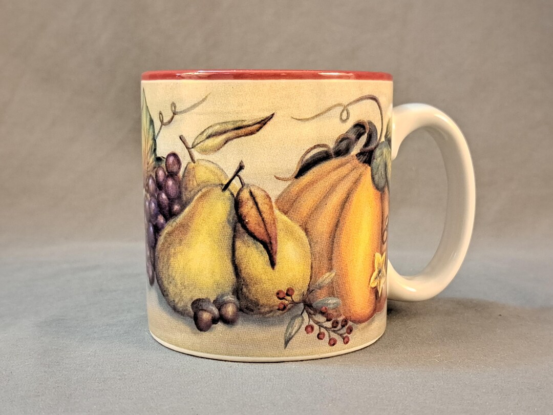 Abundant Blessings Coffee Mugs Cups Fall Harvest Pumpkin Pears by ...