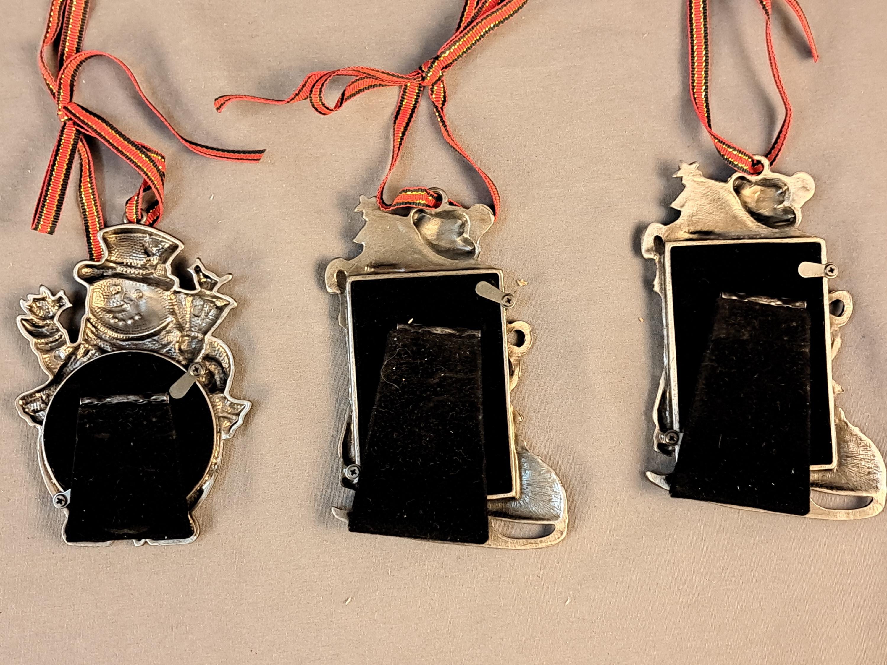 Vintage Pewter Christmas Hanging Ornament Desk Picture Frame Price for ...