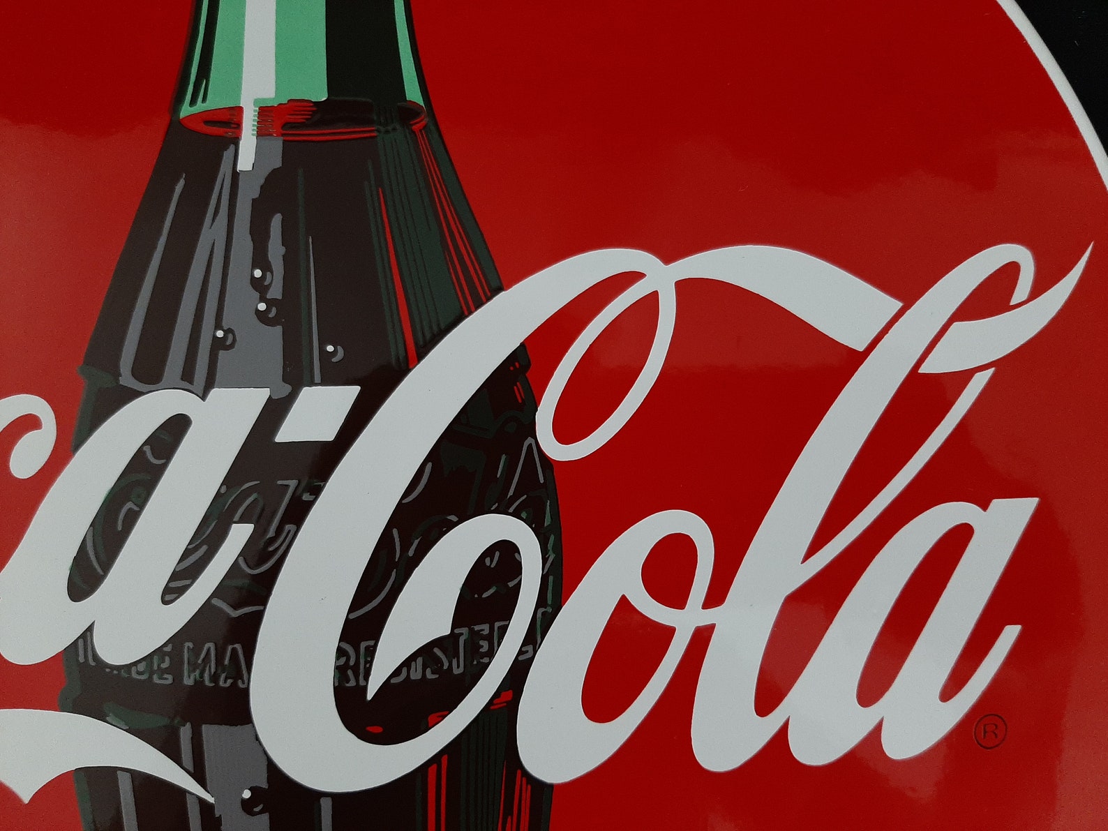 Vintage Reproduction Coca Cola Enameled Wall Sign by | Etsy