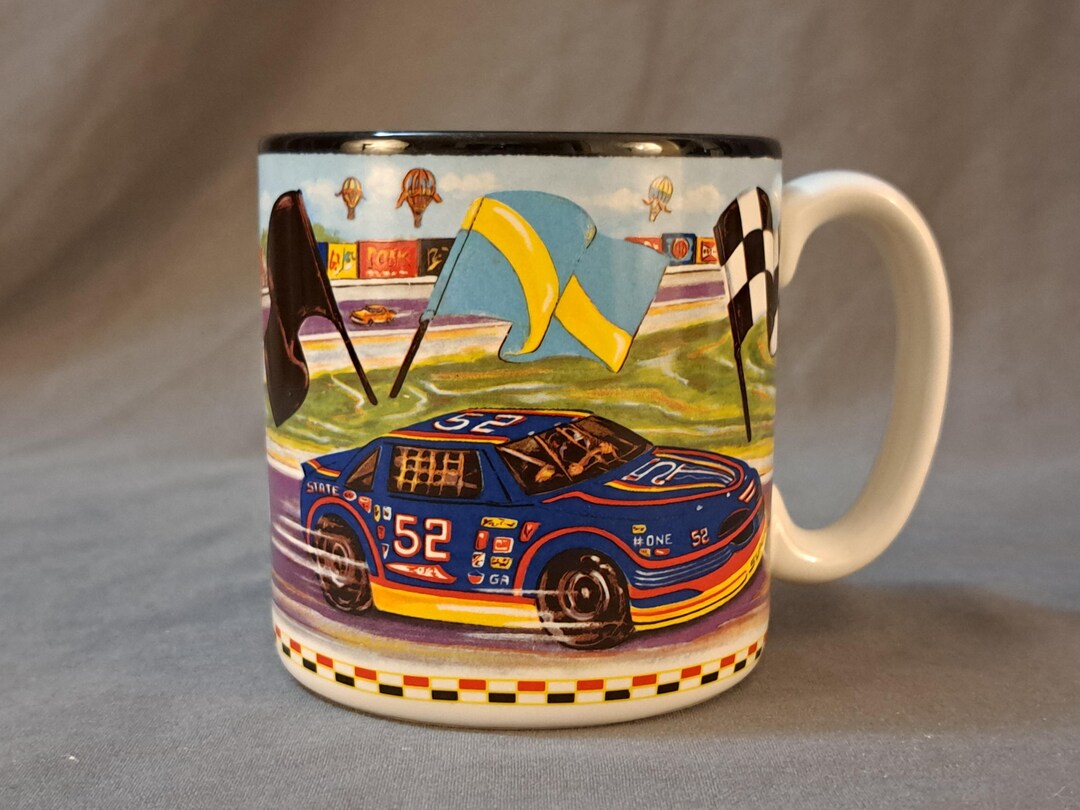 Vintage Motor Speedway Coffee Mug Race Cartrack Tea Cup - Etsy