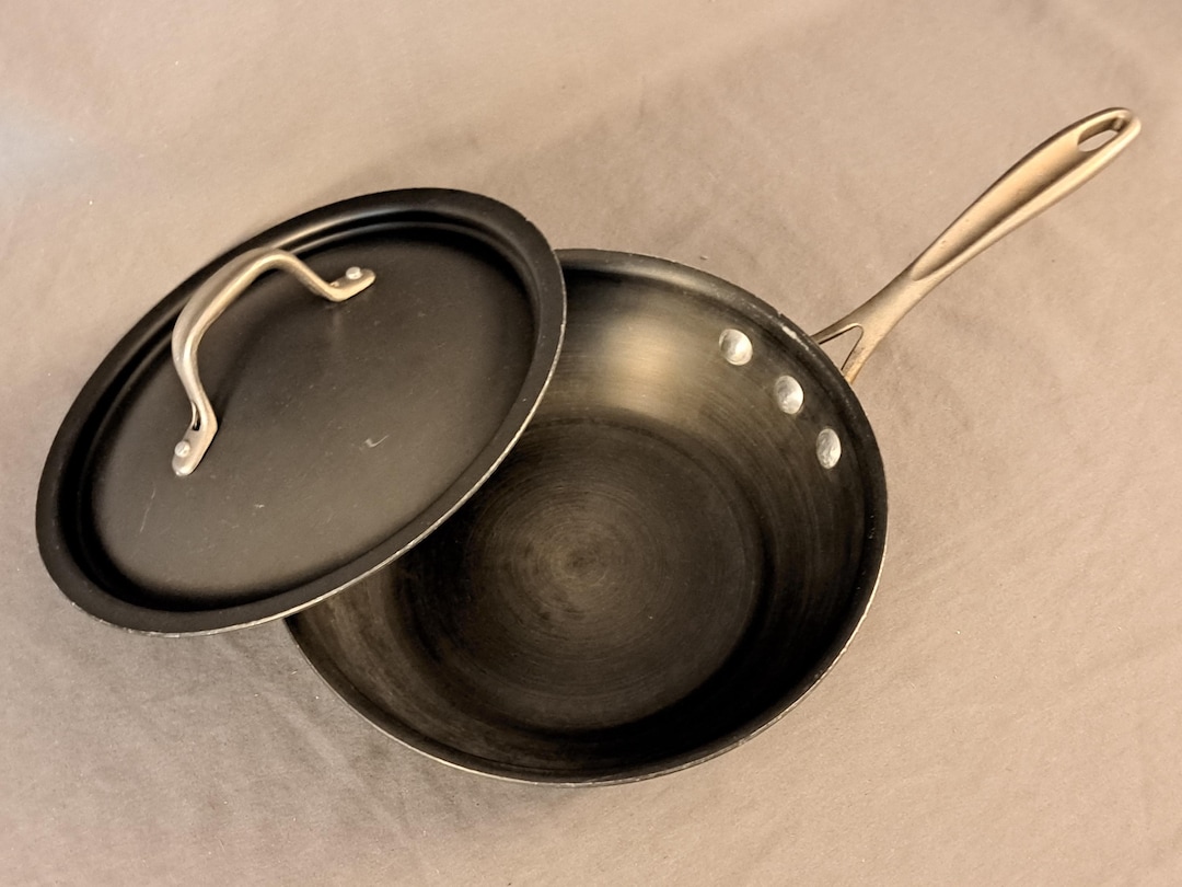 Vintage Calphalon Anodized 2 Qt Saute Pan Small Wok D1609 With Lid ...