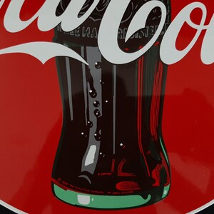 Vintage Reproduction Coca Cola Enameled Wall Sign by Distribute by Ande ...